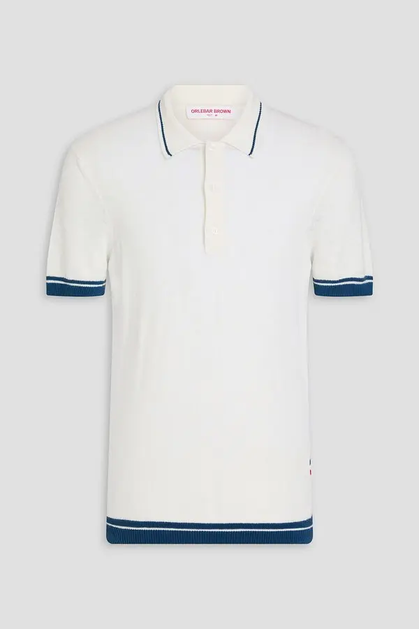 Orlebar Brown Knitted Polo Shirt - Ivory