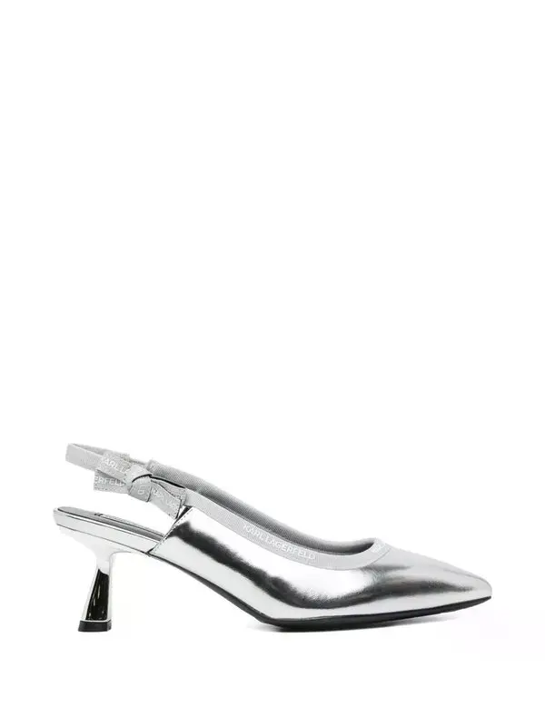 Karl Lagerfeld 40mm Panache Pumps - Silver