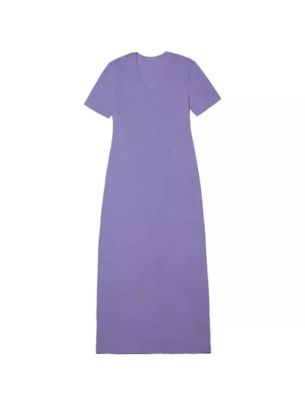 JIL SANDER Short-sleeved Layered Maxi Dress - Purple