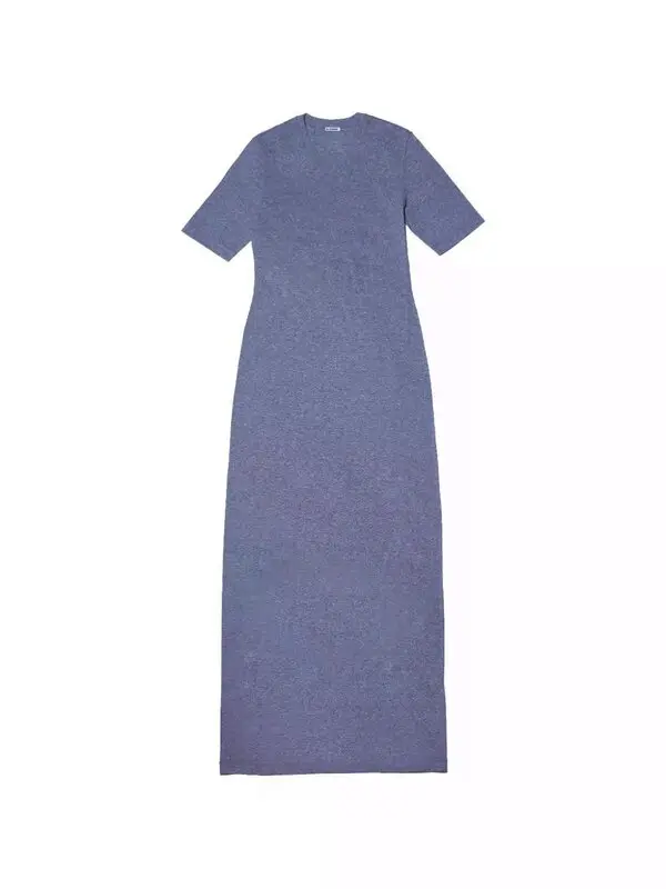 JIL SANDER Short-sleeved Layered Maxi Dress - Purple