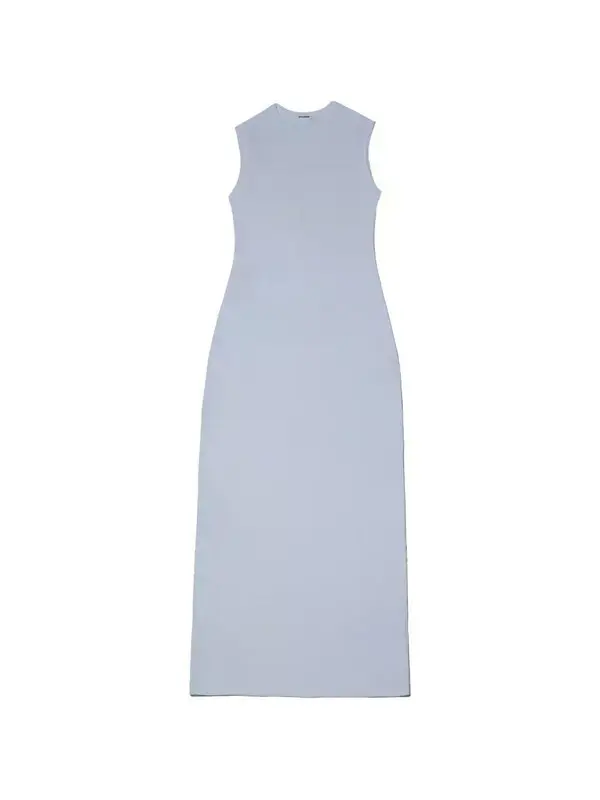 JIL SANDER Short-sleeved Layered Maxi Dress - Purple