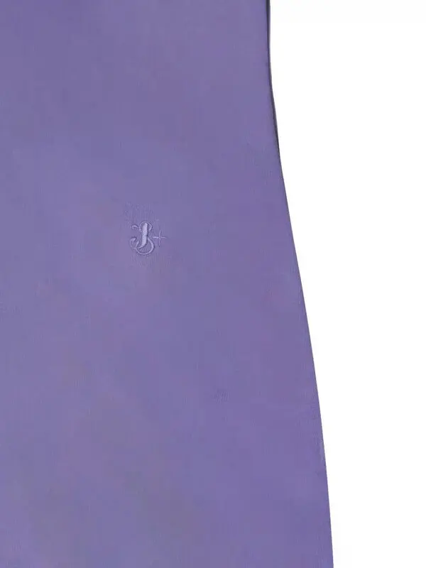 JIL SANDER Short-sleeved Layered Maxi Dress - Purple