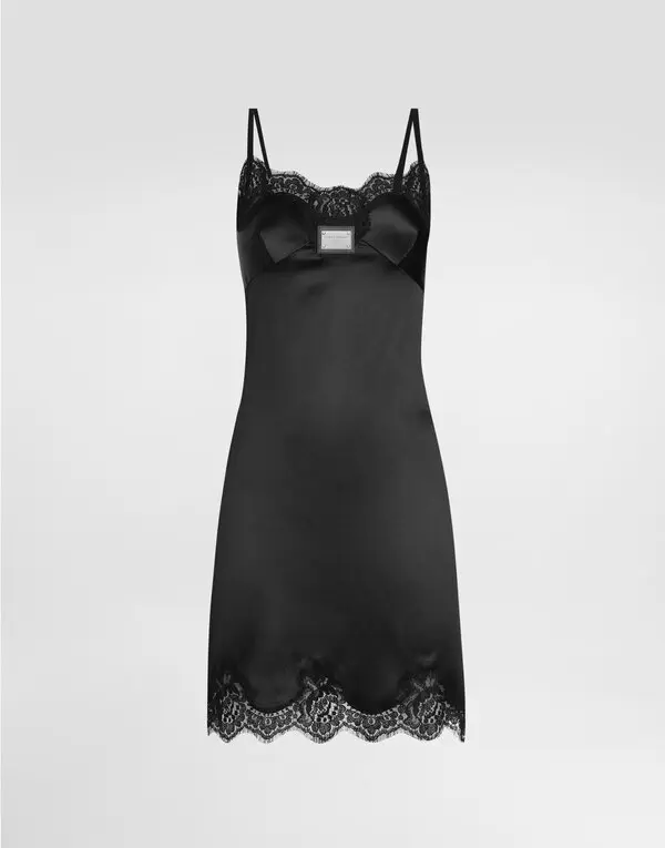 Dolce & Gabbana Short Slip Dress With Tag - Black