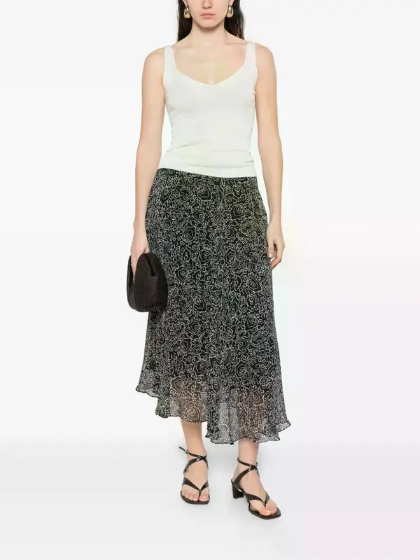Eric Bompard Ribbed V-neck Tank Top - Neutrals