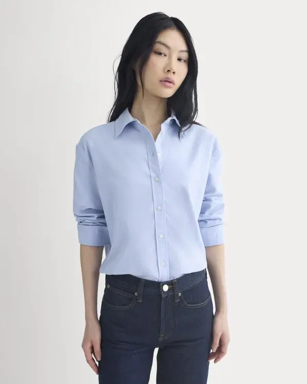 Everlane The Everyday Oxford Shirt - Light Blue