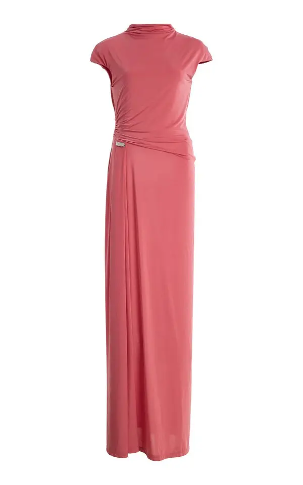 Paris Georgia Nomi Jersey Maxi Dress - Pink