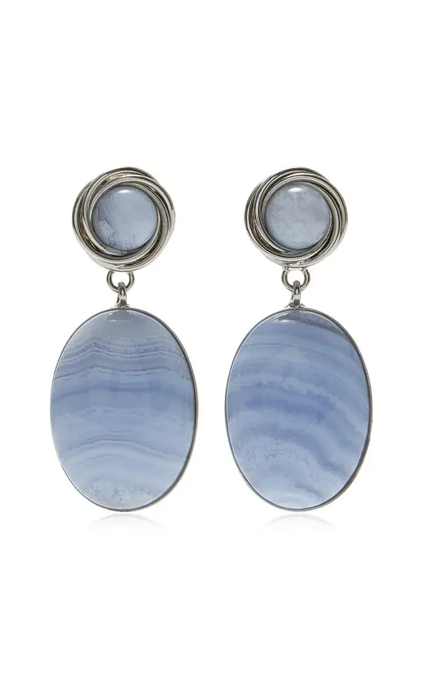 JENNIFER BEHR Ruthie Agate Earrings - Purple