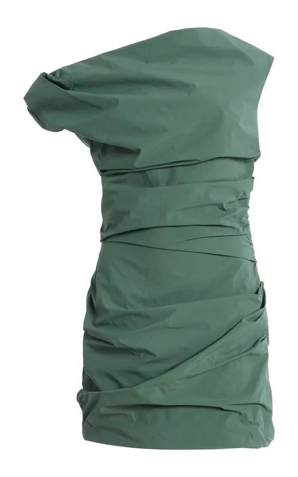 Paris Georgia Remmy Poplin Mini Dress - Green