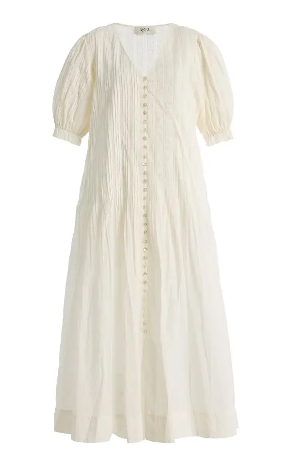Sea Alberte Cotton Dress - White