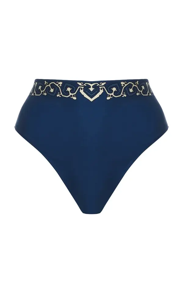 Sea Blaise Printed Bikini Bottom - Navy