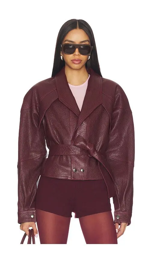 MANOKHI Karo Jacket - Burgundy