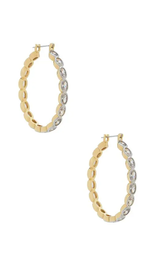 LUV AJ The Palais Eternity Hoop Earrings - Gold