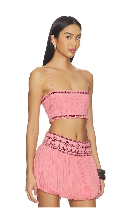 Rococo Sand Smocking Bandeau Top