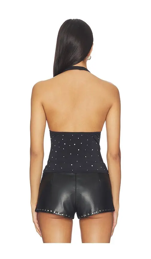 Superdown Sheren Embellished Halter Top