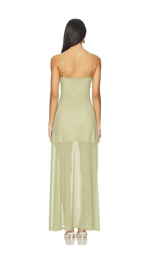 SNDYS. Alessandra Mesh Maxi Dress
