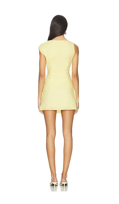 SNDYS Saskia Mini Dress In Lemon