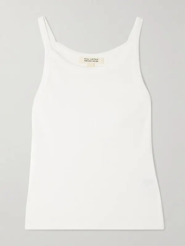 NILI LOTAN Loretta Cotton-jersey Tank