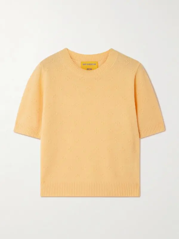 Guest In Residence Compass Cashmere T-shirt - Yellow