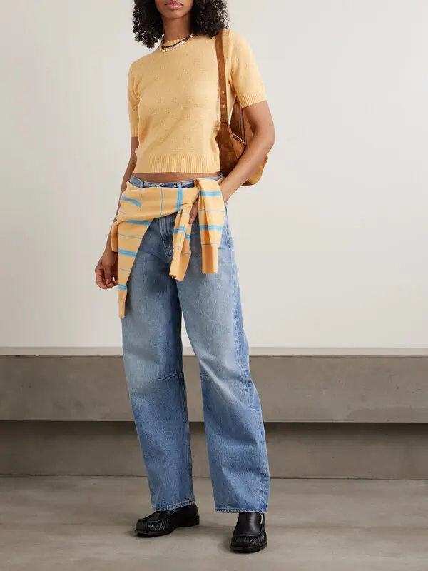 Guest In Residence Compass Cashmere T-shirt - Yellow