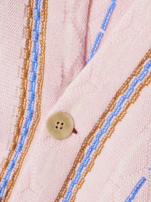 Guest In Residence Baja Striped Cashmere Cardigan