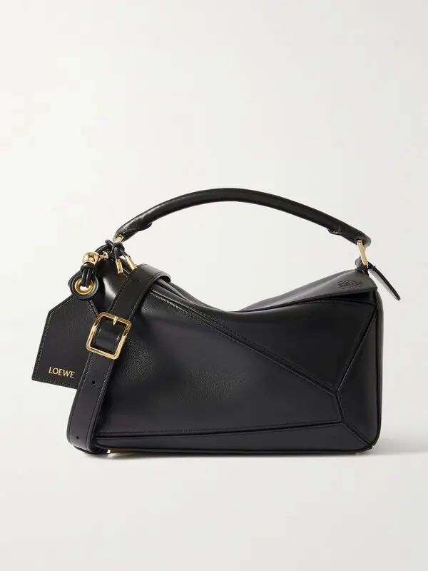 Loewe Featherlight Puzzle Small Shoulder Bag - Black