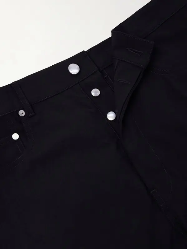 Rick Owens Geth Straight-leg Virgin Wool Trousers - Black