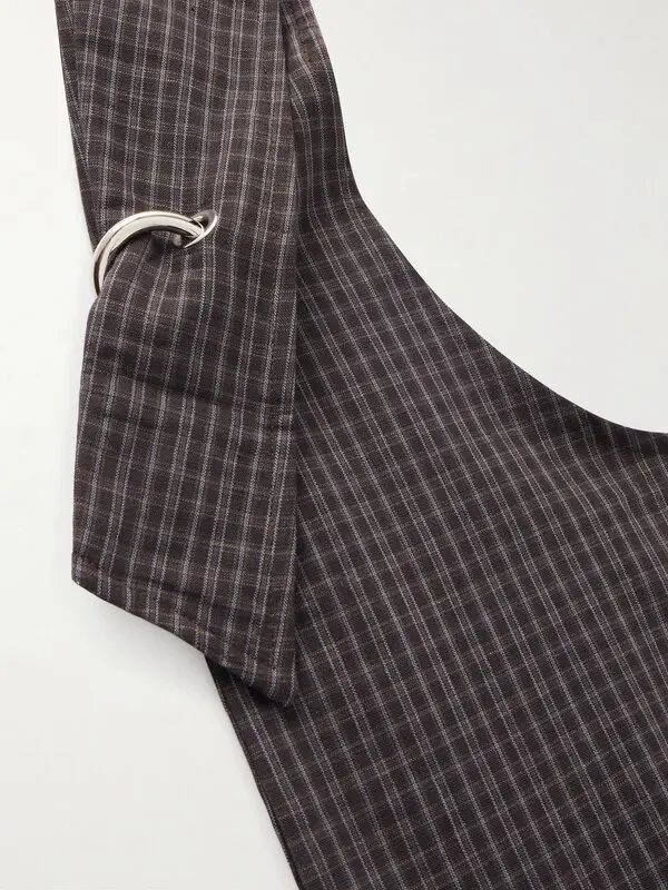 MFPEN Eyelet Checked Canvas Shoulder Bag