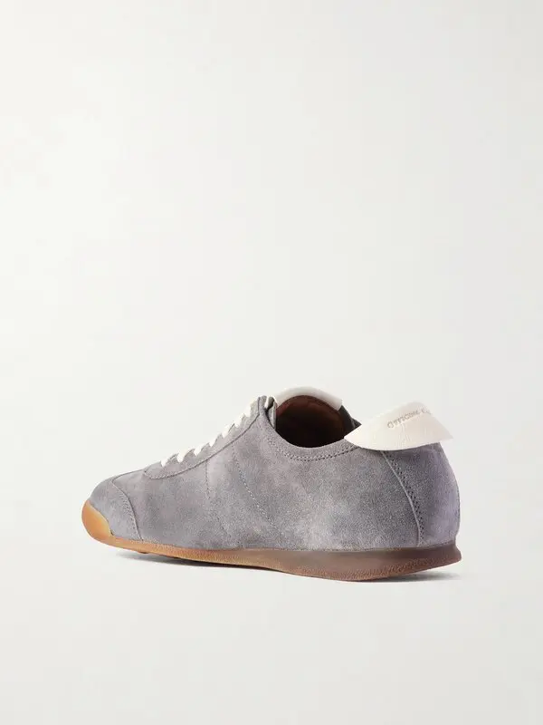 Officine Creative Hazel 001 Leather-trimmed Suede Sneakers - Gray