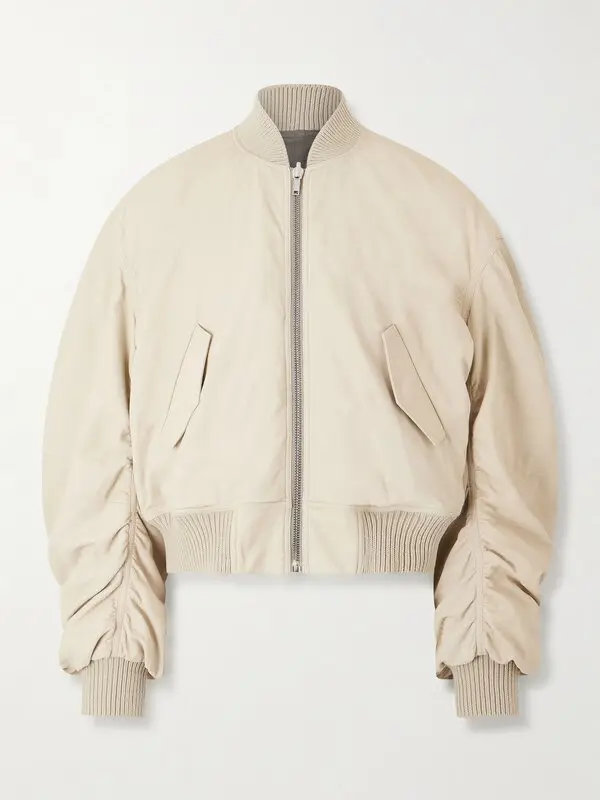 Rick Owens Secchia Leather Bomber Jacket