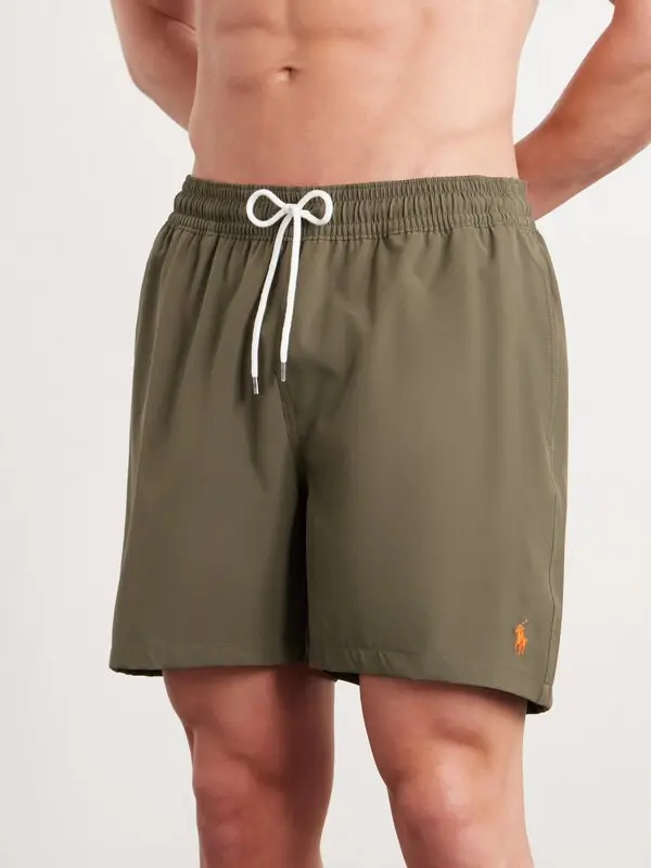 Polo Ralph Lauren Traveler Straight-leg Mid-length Swim Shorts - Green