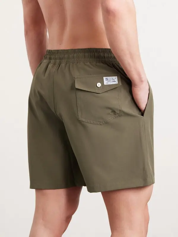 Polo Ralph Lauren Traveler Straight-leg Mid-length Swim Shorts - Green