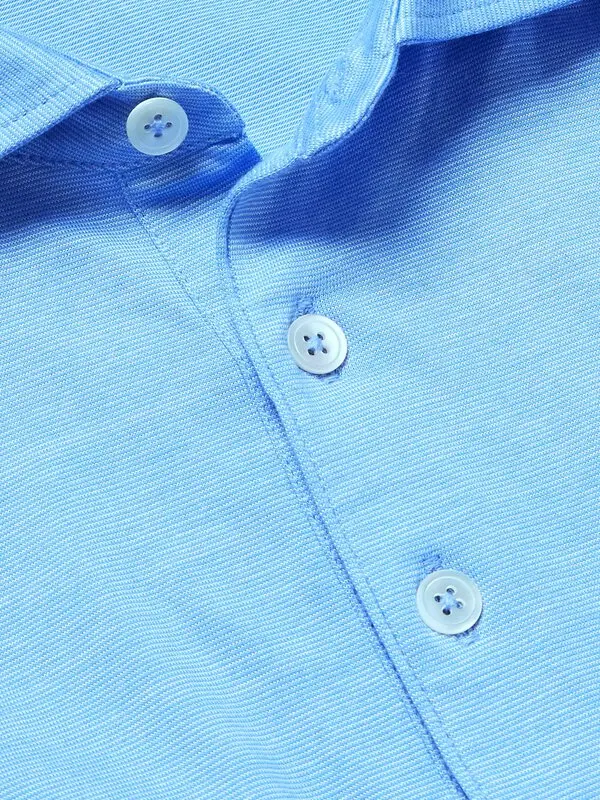 Peter Millar Excursionist Stretch-cotton And Modal-blend Polo Shirt - Blue