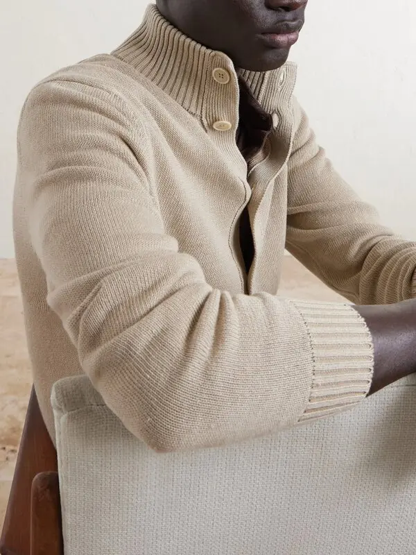 SLOWEAR Linen And Cotton-blend Cardigan