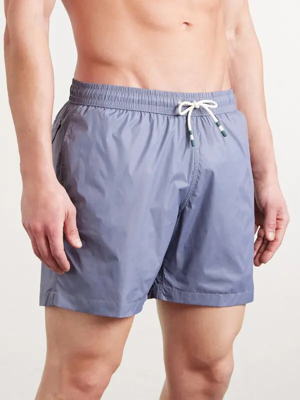 Hartford Straight-leg Recycled Swim Shorts - Gray