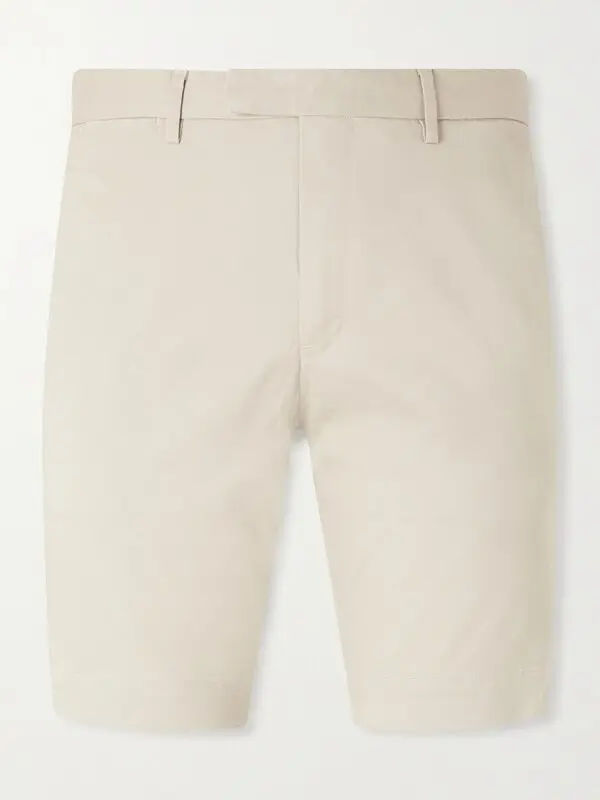 Polo Ralph Lauren Greenwich Slim-fit Straight-leg Stretch-cotton Chino Shorts - Neutrals