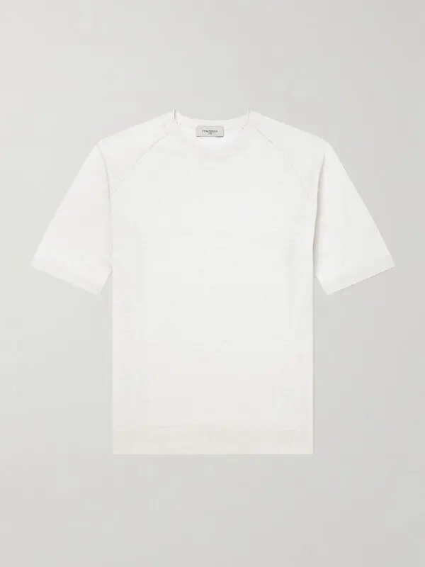 PIACENZA CASHMERE 1733 Silk And Linen-blend T-shirt