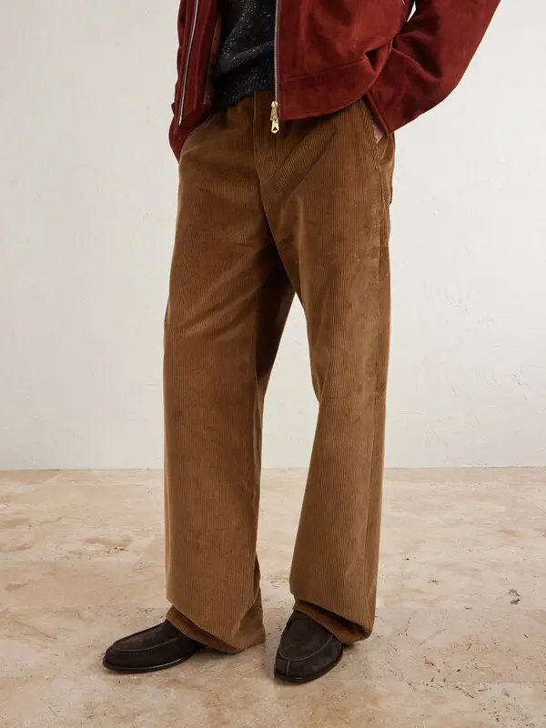 Mr P. Split-toe Suede Penny Loafers - Brown
