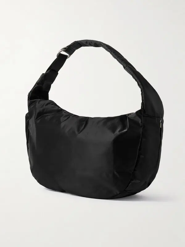 MASTER-PIECE CO Ark Leather-trimmed Nylon Shoulder Bag - Black