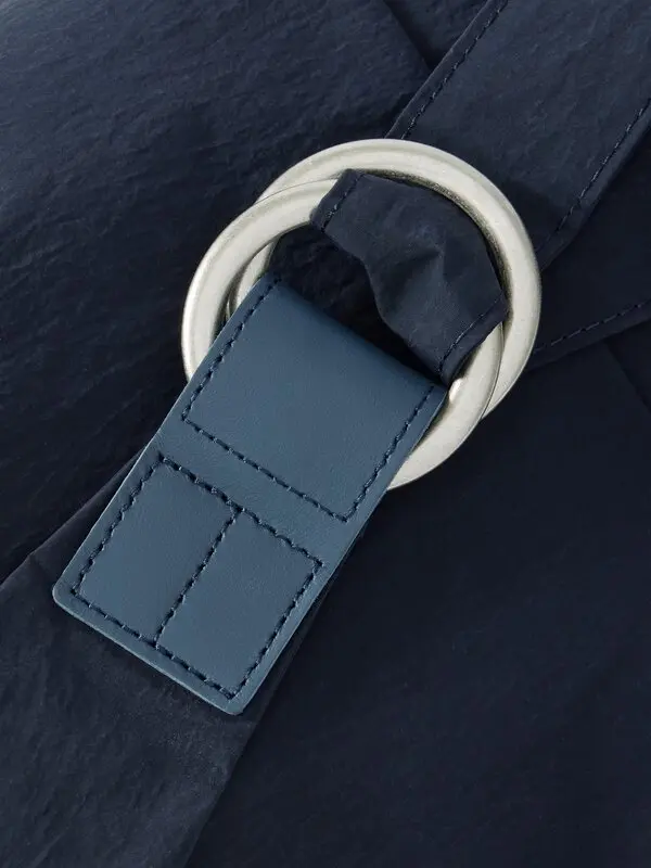 MASTER-PIECE CO Sash Large Leather-trimmed Sling Bag - Blue