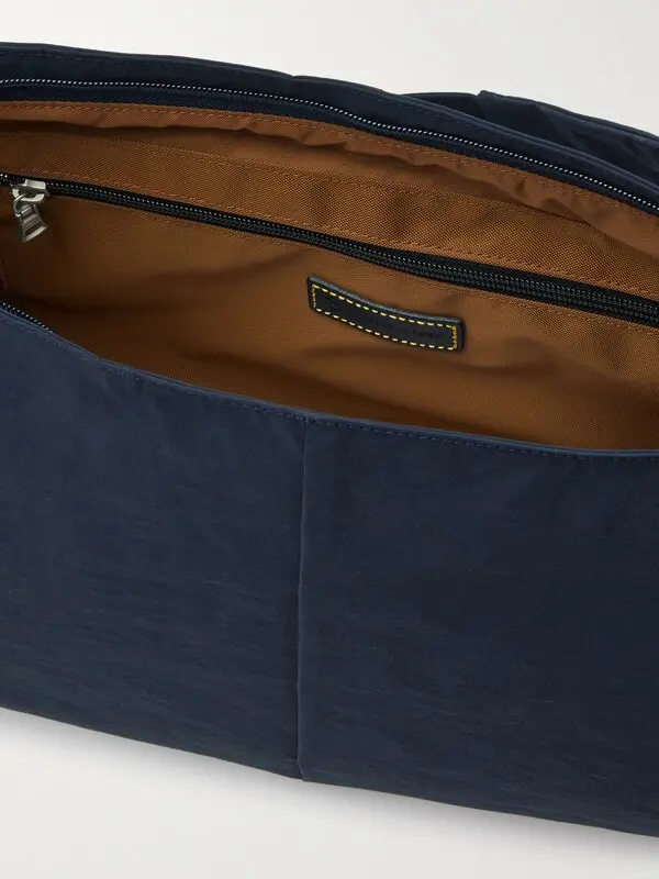 MASTER-PIECE CO Sash Large Leather-trimmed Sling Bag - Blue