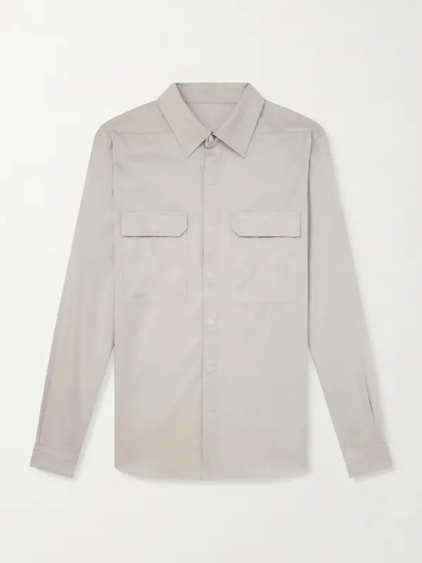 Rick Owens Organic Cotton-voile Shirt - Neutrals