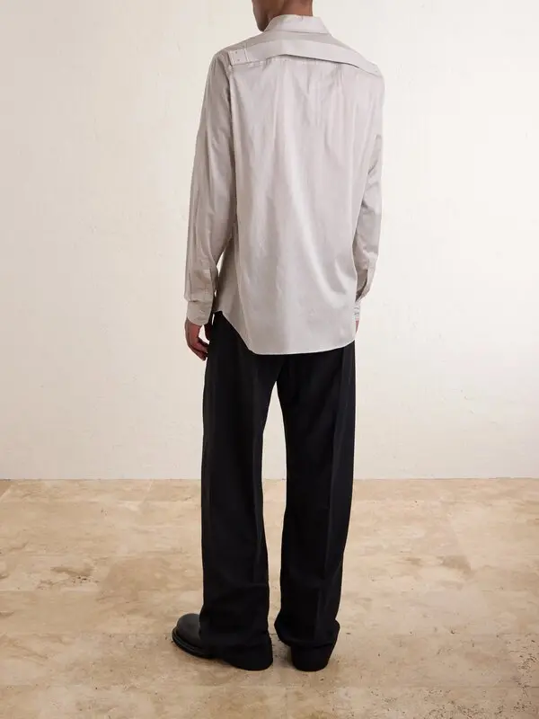 Rick Owens Organic Cotton-voile Shirt - Neutrals