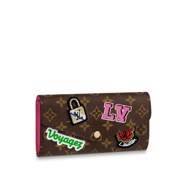 LOUIS VUITTON Sarah Wallet Monogram Patches - Brown