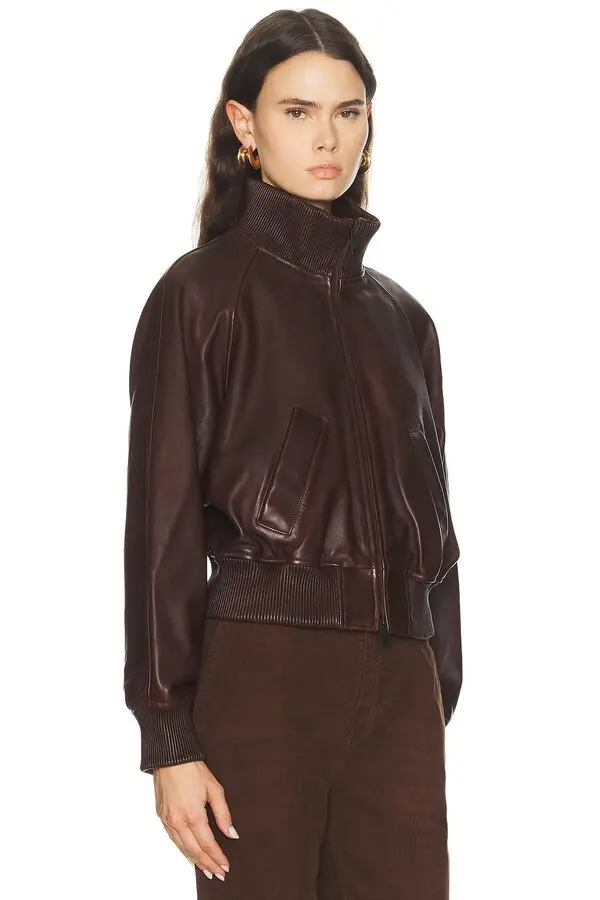 Polo Ralph Lauren Leather Bomber Jacket