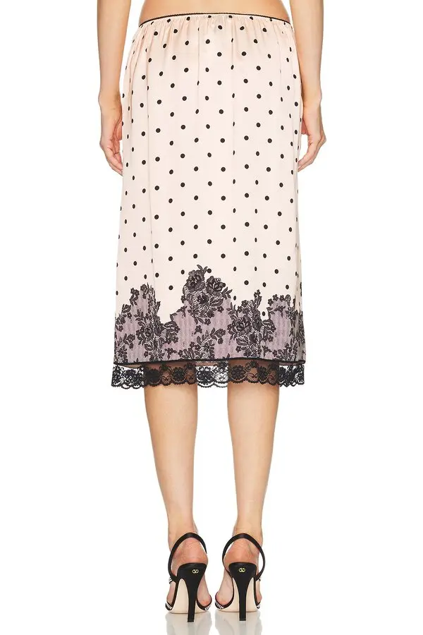 Marc Jacobs Layered Crinkle Chiffon Skirt - Blush Multi