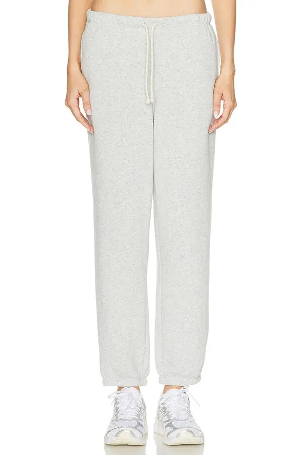 American Vintage Jogging Ample Sweatpant - Gris Clair Chine