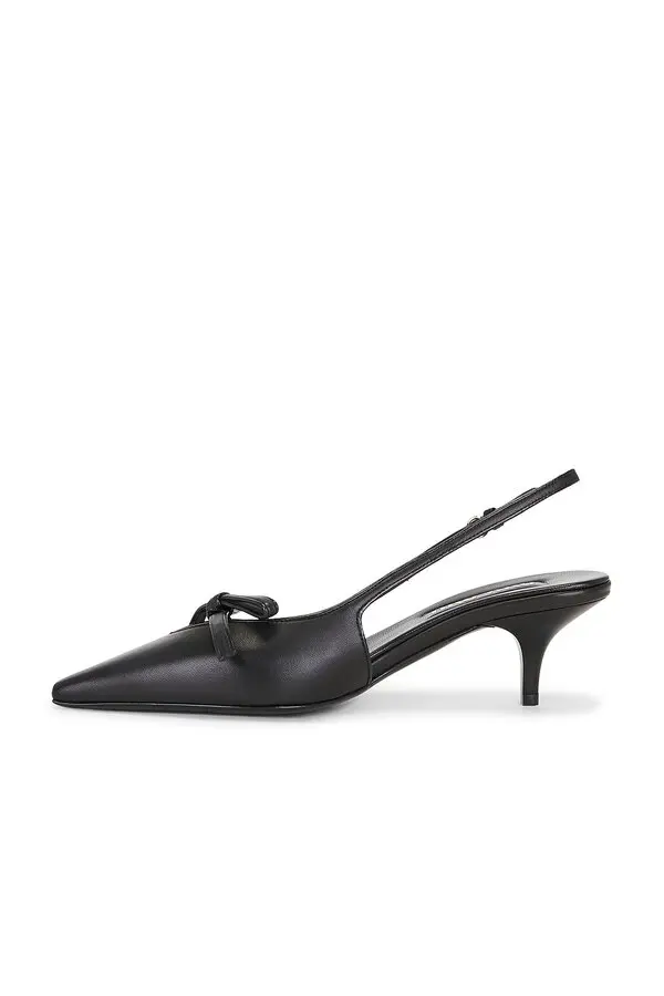 Miu Miu Nappa Bow Slingback Pump - Nero