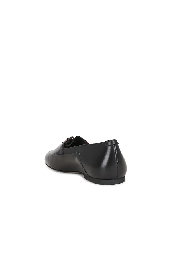 JIL SANDER Lace Up Loafer - Black