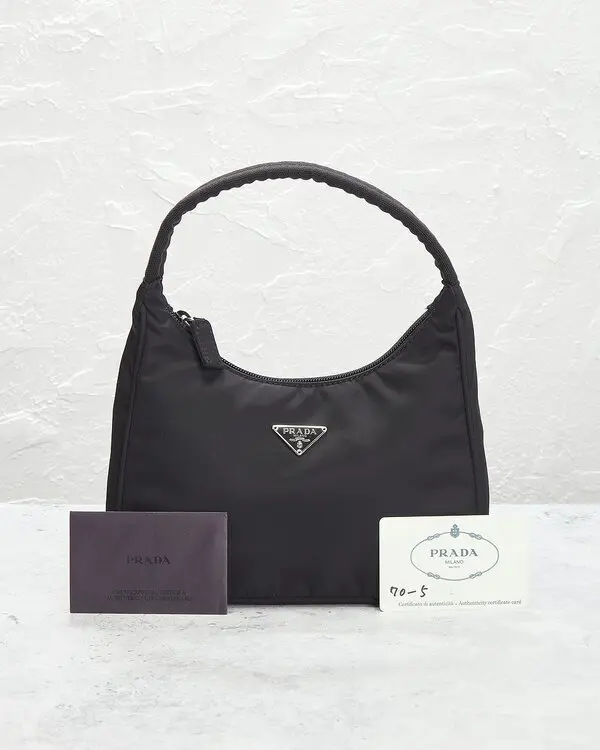 Prada Tessuto Sport Hobo Bag - Black