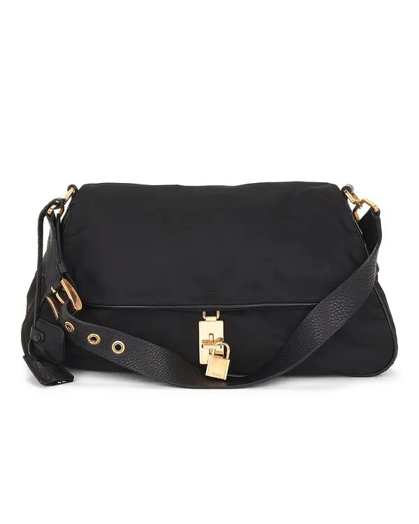 FWRD RENEW Prada Tessuto Flap Shoulder Bag